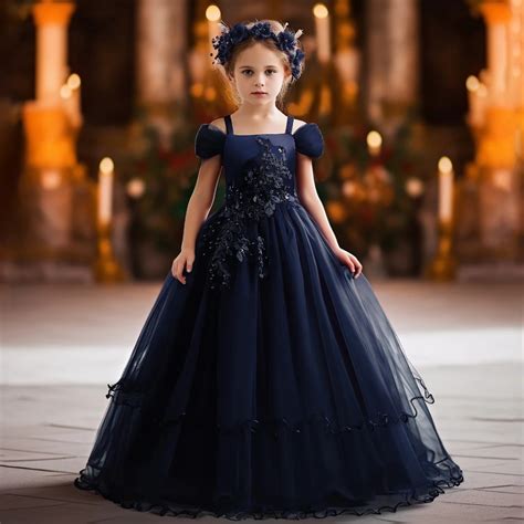 Elegant Teen Girls Birthday Party Gown Princess Lace Appliques