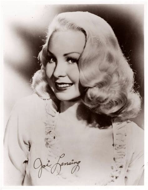 Joi Lansing American Blonde Bombshell Of Hollywood From The 1950s