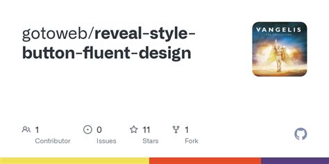 GitHub Gotoweb Reveal Style Button Fluent Design