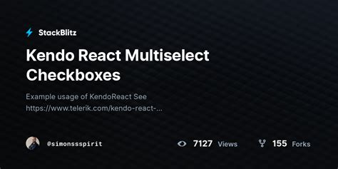 Kendo React Multiselect Checkboxes Stackblitz