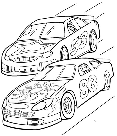 Dibujos De Coches De Carreras Para Colorear Descargar E Imprimir