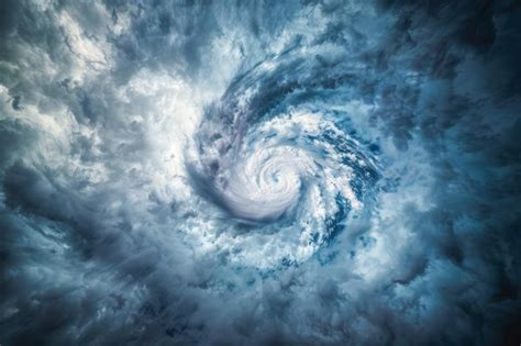 An Intense Storm Vortex With Dramatic Swirling Clouds Symbolizing The Raw Power And Mysterious