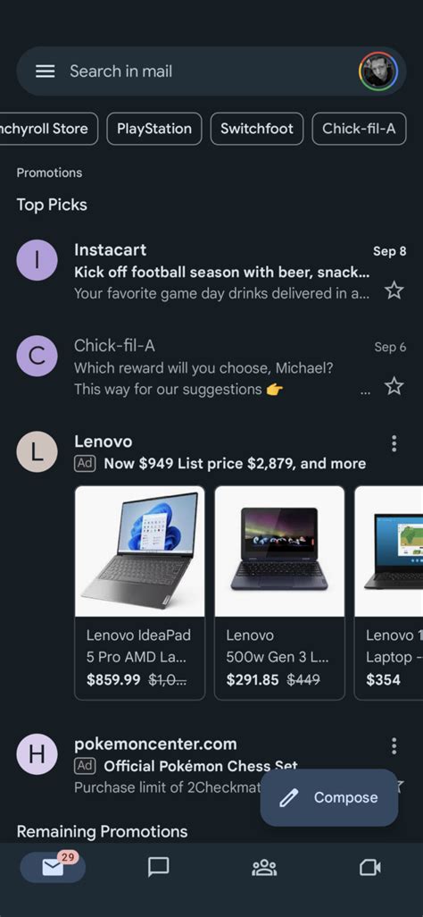Gmail Cleans Up And Shrinks Its Bottom Navigation By Removing Icon Labels