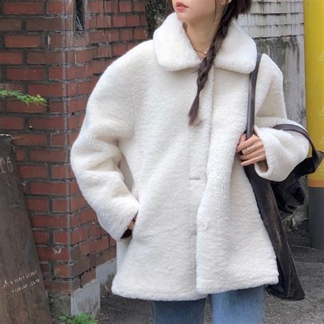 런던플랏 당일 시어링 무스탕 양털 무스탕 울 숏 코트 하프 겨울 코트