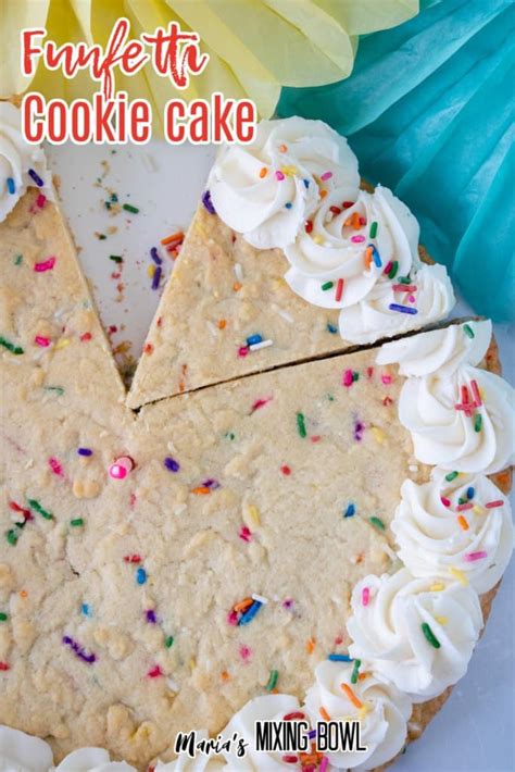 Funfetti Cookie Cake Marias Mixing Bowl