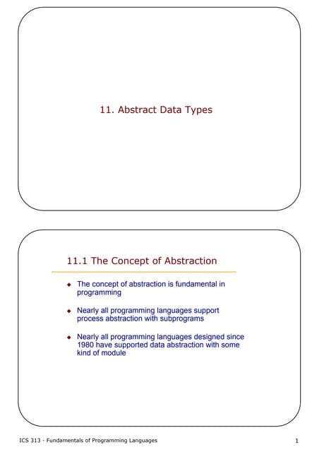 Abstract Data Types Ppt