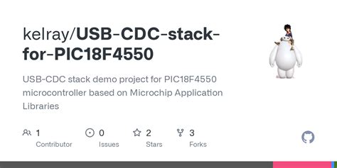 Github Kelrayusb Cdc Stack For Pic18f4550 Usb Cdc Stack Demo