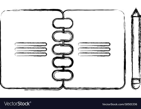 Notebook With Pencil Icon Royalty Free Vector Image