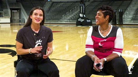 Cincinnati Womens Basketball Courtside With Coach Sofia Gritzali