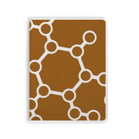Molecular Binding Combination Structure Notebook Gum Cover Diary Soft Cover Journal