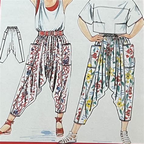 Pantaloon Pattern Etsy