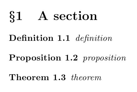 Sectioning Numbering Theorems Definitions Together By Section And Without Section Symbol