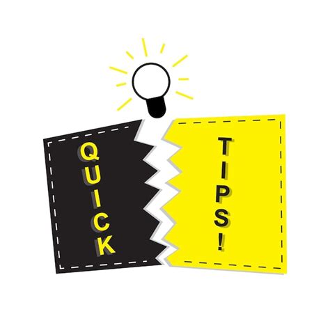 Premium Vector Quick Tips Template Banner