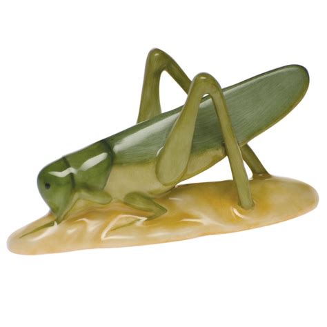 Grasshopper Figurine Fishnet And Natural Colors Herend Canada