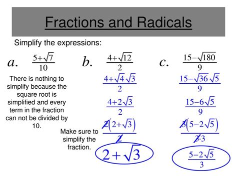 PPT Simplifying Square Root Expressions PowerPoint Presentation Free Download ID 5402466