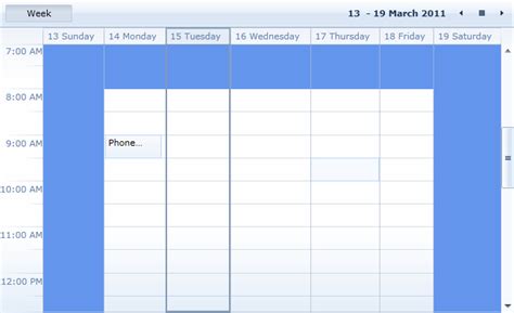 Wpf Scheduleview Special And Readonly Slots Telerik Ui For Wpf