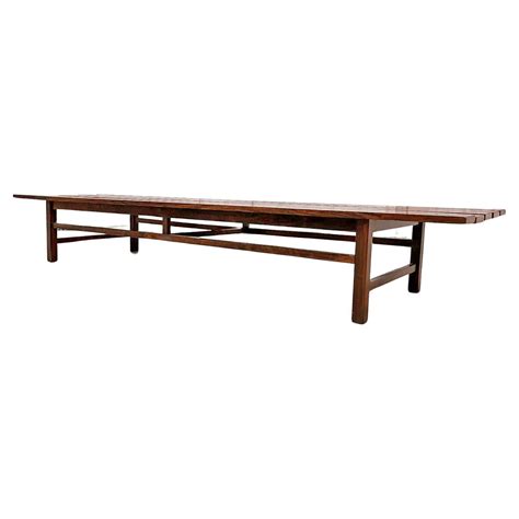Brazilian Mid Century Modern Bench In Hardwood C 1960s For Sale At