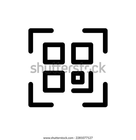 Qr Code Icon Scanning Symbol Phone Stock Vector Royalty Free Shutterstock