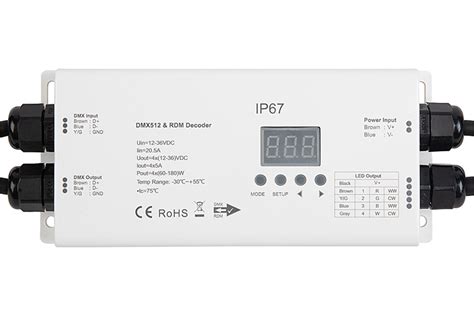 LED Waterproof DMX And RDM Decoder Channel V Digital Display Super