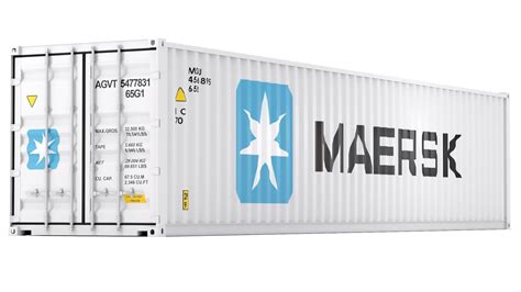 Maersk Shipping Container 3d Model By Alpha3dst