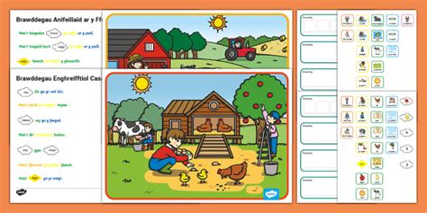 Stribedi Brawddegau Lluniaur Fferm Linsegnante Ha Fatto