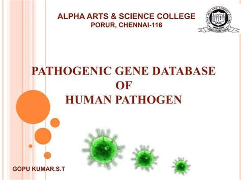 Pathogenic Gene Database Of Human Pathogen Ppsx