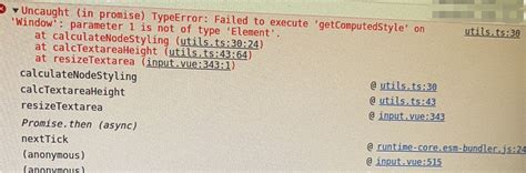 Element Plus中报failed To Execute ‘getcomputedstyle‘ On ‘window‘ Parameter 1 Is Not Of Type