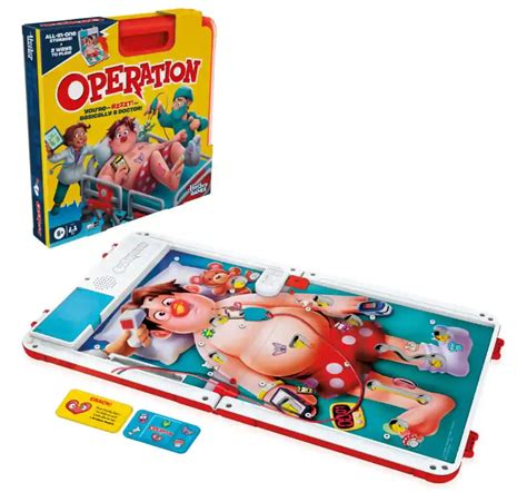 Hasbro Gaming Operation Electronic Board Game With All In One Carrying