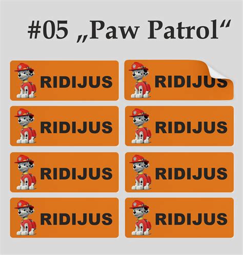 Mini Vardo Lipdukai Daiktams Reklamisius