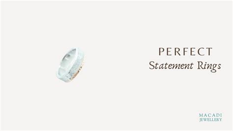 Finding The Perfect Statement Rings For Your Wife At Macadi Jewellery