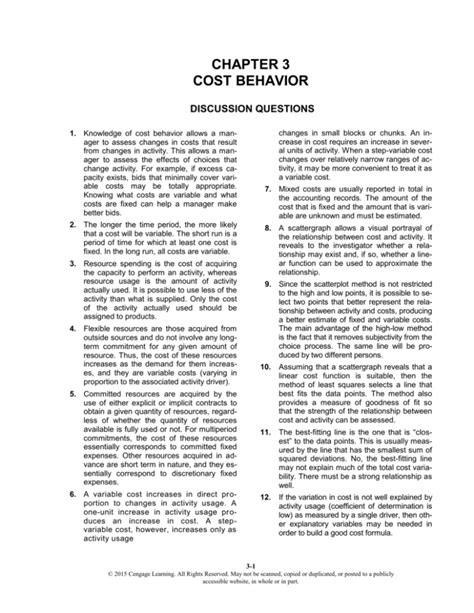 Cost Behavior Fixed Variable And Mixed Costs Analysis