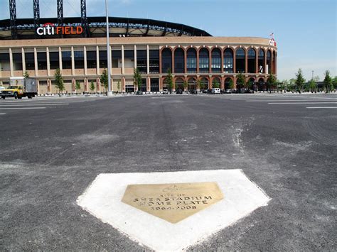 Shea Stadium Home Plate Marker The Bronze Marker For The S… Flickr