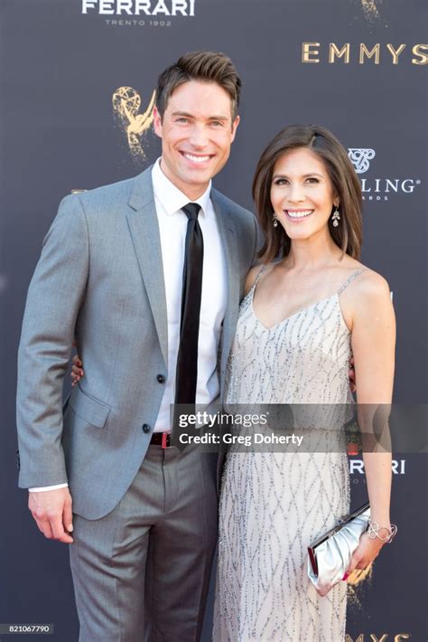 Journalist Whit Johnson And Wife Andrea Fujii Arrive For The 69th Los