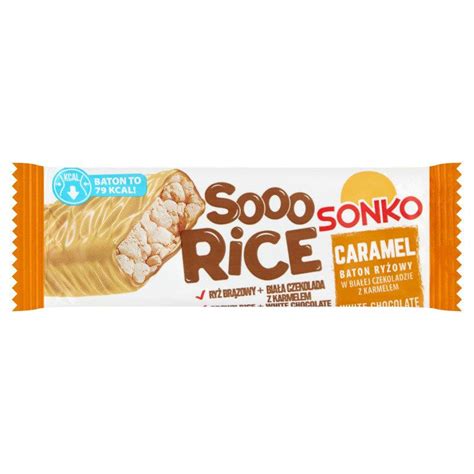 Sonko Sooo Rice Rice Bar With White Chocolate And Caramel 16g Food