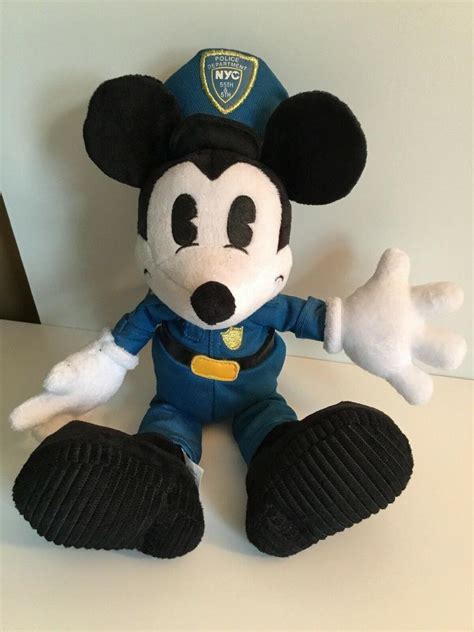 Nypd Police Officer Mickey Mouse Plush New York Blue Police Uniform
