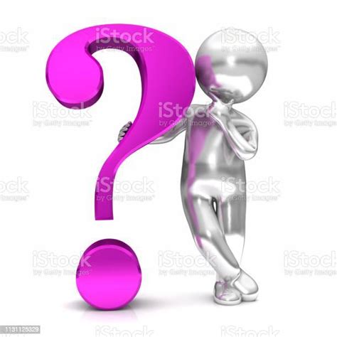 물음표 3d 핑크 심문 기호 실버 사람 생각 하는 사람 도움 문제 기호 학습 아이디어 아이콘 3차원 형태에 대한 스톡 사진 및 기타 이미지 Istock