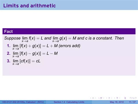 Lesson Limit Laws PDF