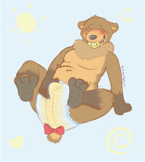 Rule 34 2017 3 Toes Bear Blush Brown Fur Closed Eyes Cute Diaper