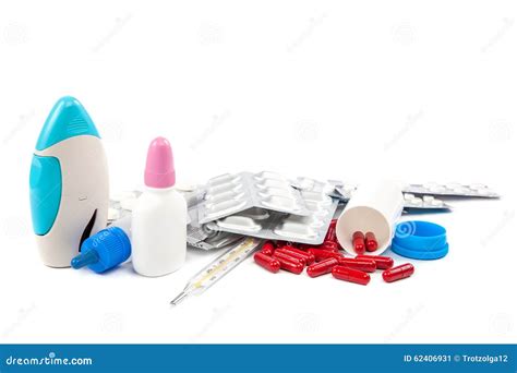 Medication On White Background Stock Image Image Of Medicinal Drug