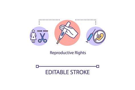Reproductive Rights Concept Icon Outline Icons ~ Creative Market