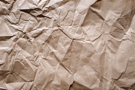 오래된 구겨진 밝은 갈색 포장 빈티지 종이클로즈업의 배경 재활용 재료로 만든 골판지의 질감 0명에 대한 스톡 사진 및 기타 이미지 Istock