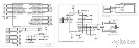 vector schematic diagram of an electronic device on the arduino data