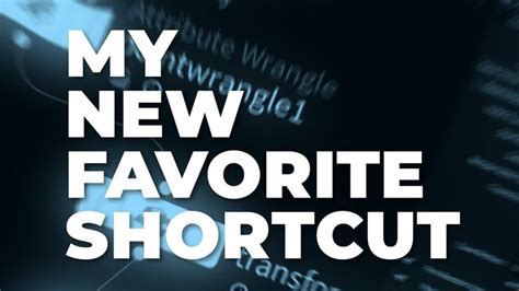 [qt] my new favorite houdini 18 5 shortcut houdini shortcut