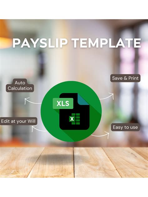 EXCEL Template Payslip Auto Calculation Edit Able Shopee Malaysia