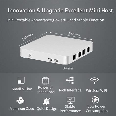Jual Xcy Mini Pc Computer Intel Core I5 4200u 3317u I3 6157u Processor