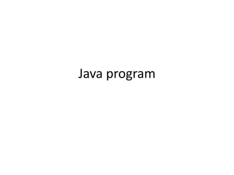 Java Ppt