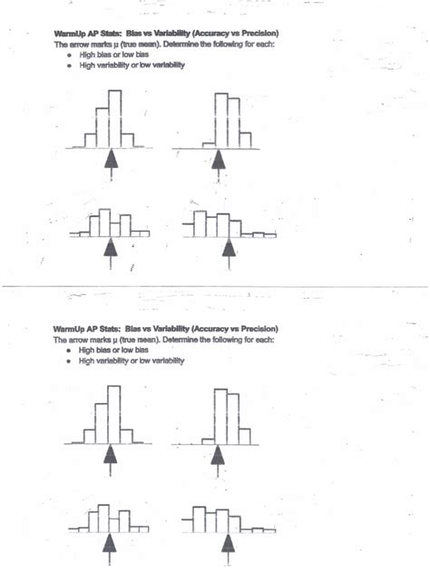 Ch 7 Bias Vs Variability Warmup Pdf