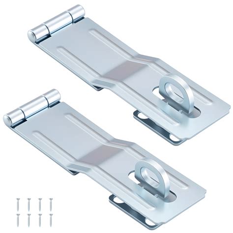 Wellmade 2 Pack Safety Hasps，door Hasp Latch With Twist Knob 6 Inch