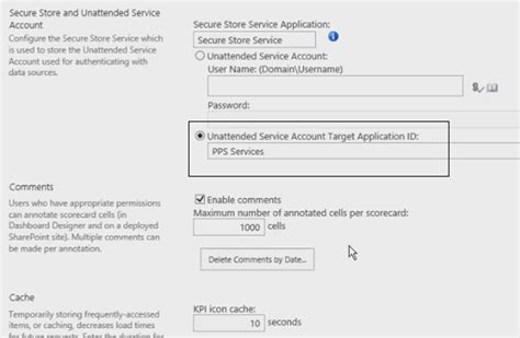 How To Configure Performancepoint Services To Use Secure Store In