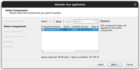 Updating Components Qt Installer Framework Documentation